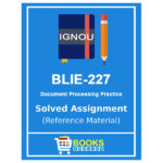 IGNOU BLIS Solved Assignments 2020-21 | bookstrolley.in