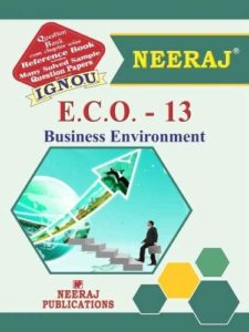 ECO-13: Business Environment | IGNOU ECO 13 Book