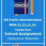 IGNOU MA Public Administration Solved Assignments 2024-25